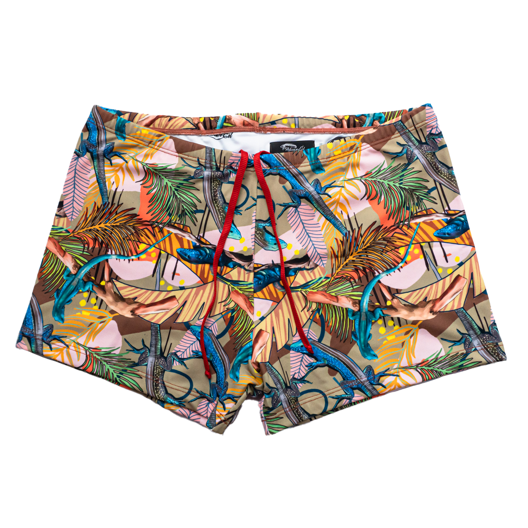 Rainbow Whiptail Square Leg Swimming Trunk Pelicaneel